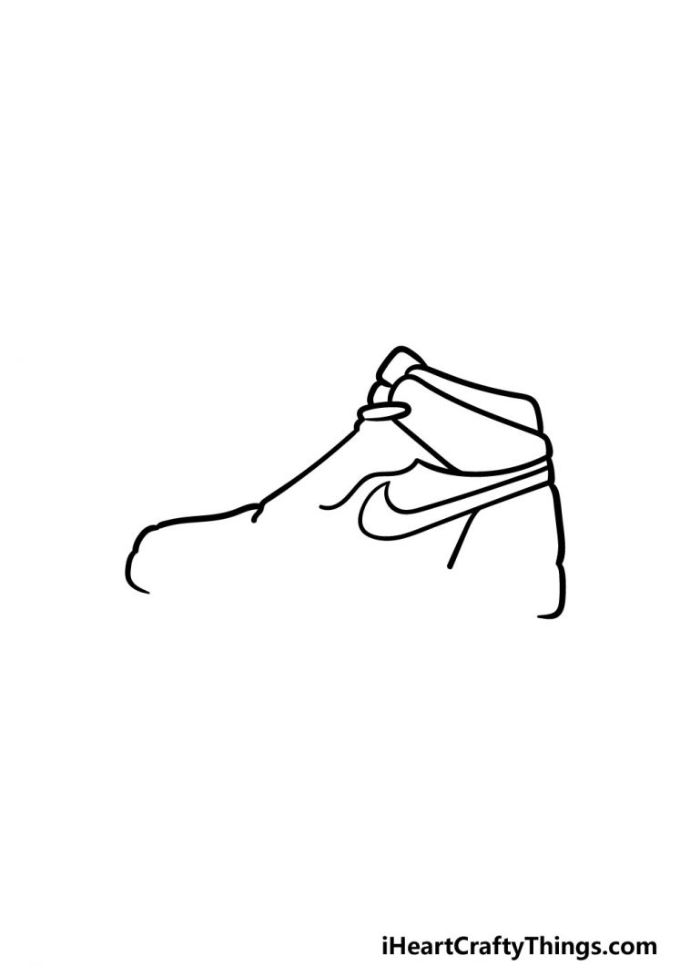 Jordan Shoe Drawing - How To Draw Jordan Shoe Step By Step
