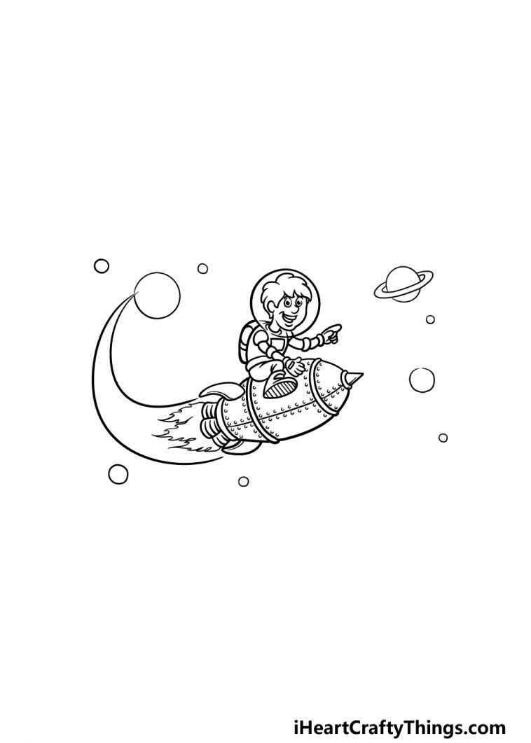 Space Drawing - How To Draw Space Step By Step