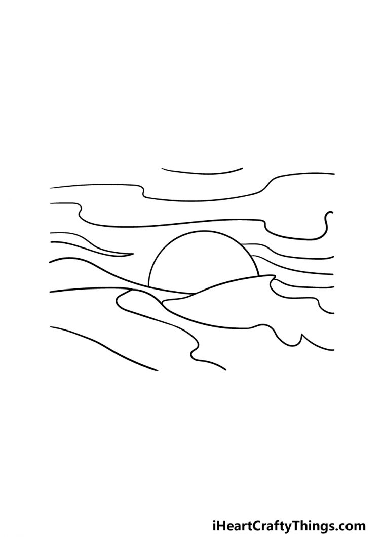 Desert Drawing - How To Draw A Desert Step By Step