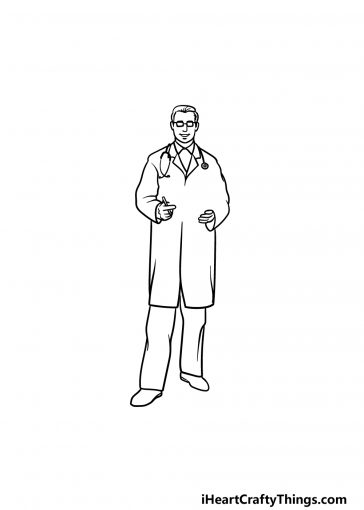 Doctor Drawing - How To Draw A Doctor Step By Step