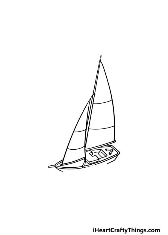 Sailboat Drawing - How To Draw A Sailboat Step By Step