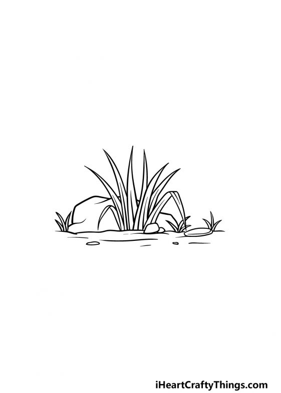 Grass Drawing - How To Draw Grass Step By Step