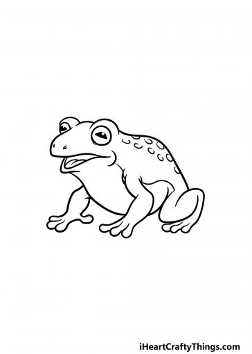 Toad Drawing - How To Draw A Toad Step By Step