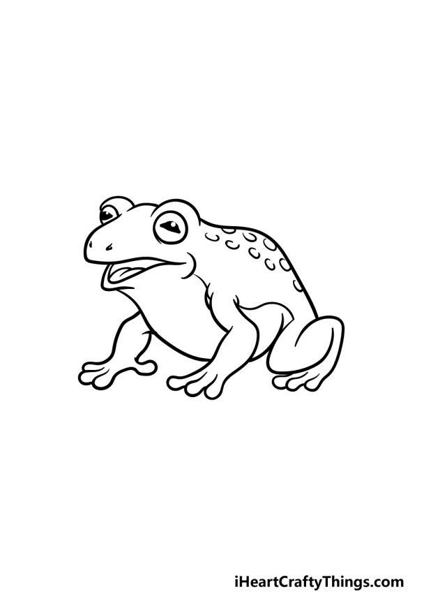 Toad Drawing - How To Draw A Toad Step By Step