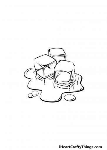 Ice Drawing - How To Draw Ice Step By Step