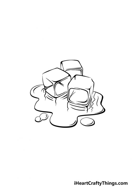 Ice Drawing - How To Draw Ice Step By Step