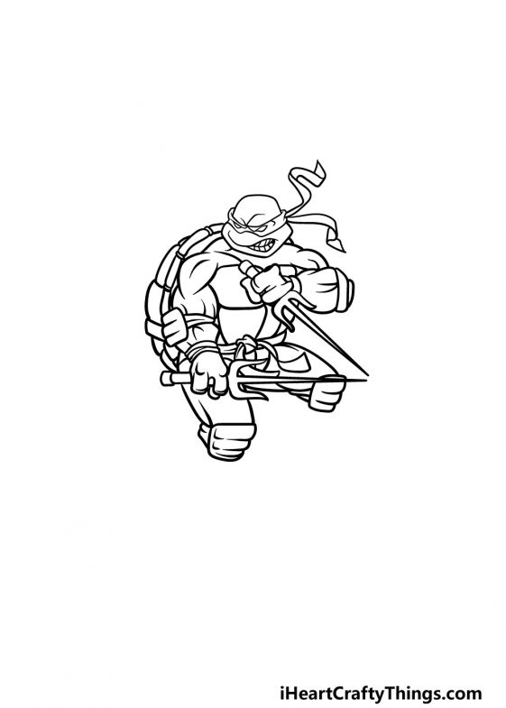 Ninja Turtle Drawing - How To Draw A Ninja Turtle Step By Step