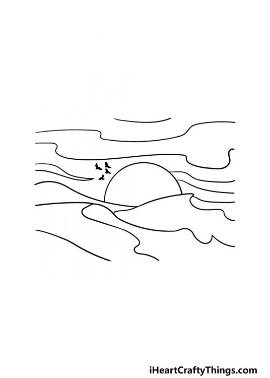 Desert Drawing - How To Draw A Desert Step By Step