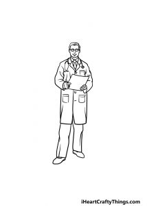Doctor Drawing - How To Draw A Doctor Step By Step