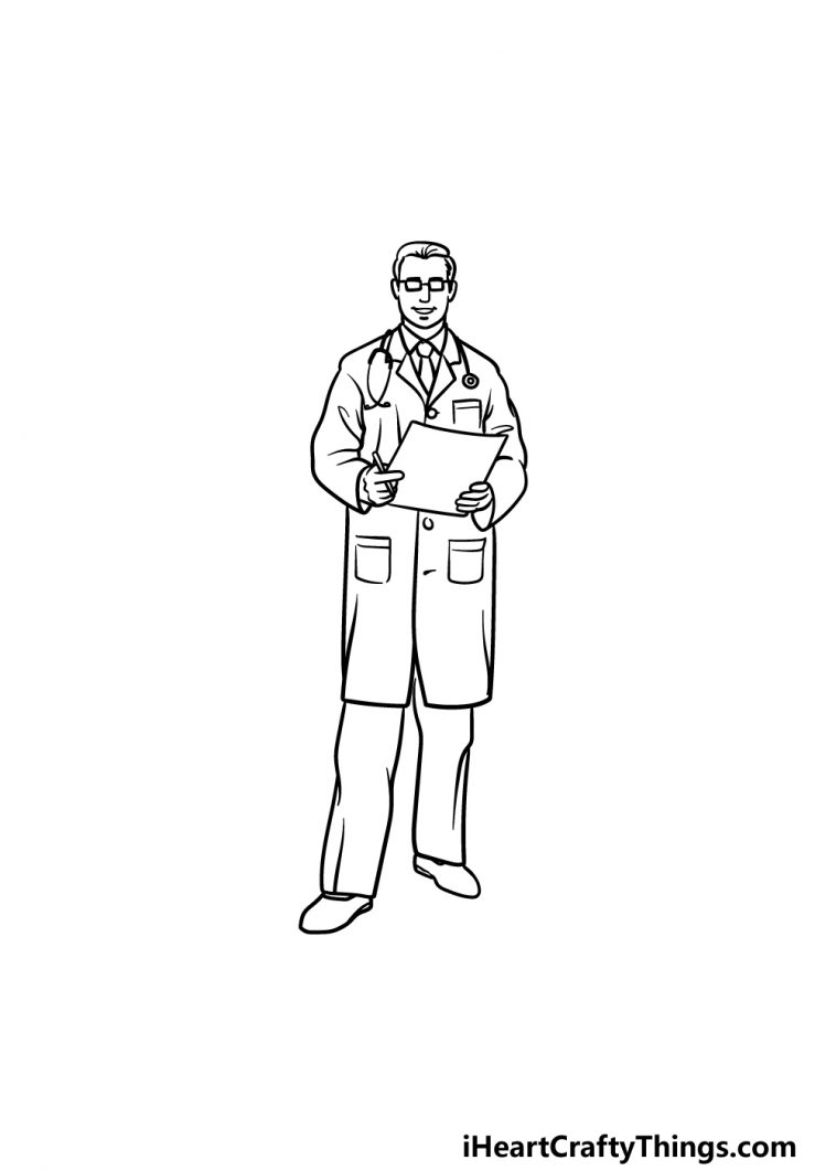 Doctor Drawing - How To Draw A Doctor Step By Step
