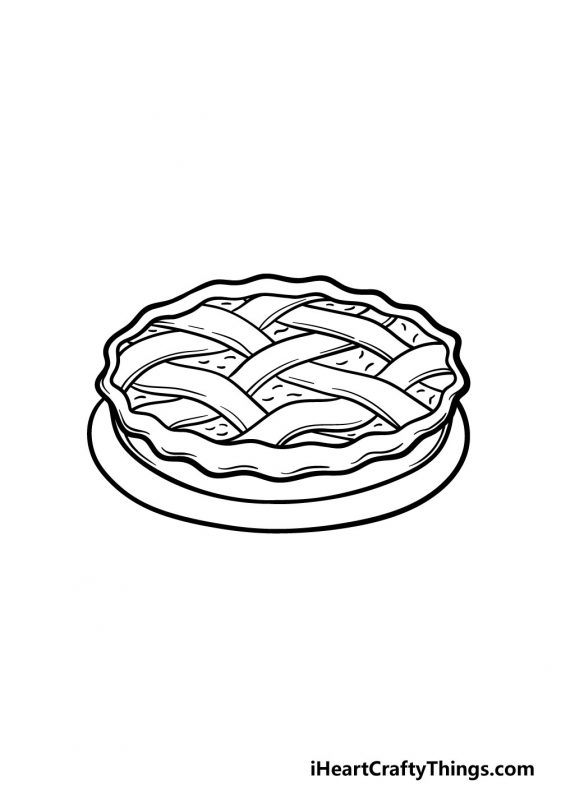 Pie Drawing - How To Draw A Pie Step By Step