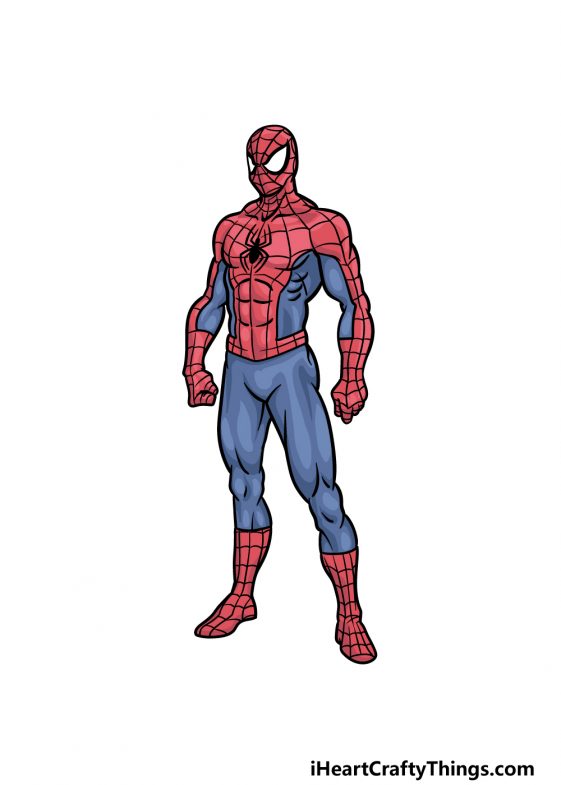 Spiderman Drawing - How To Draw Spiderman Step By Step