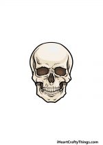 Skeleton Head Drawing - How To Draw A Skeleton Head Step By Step