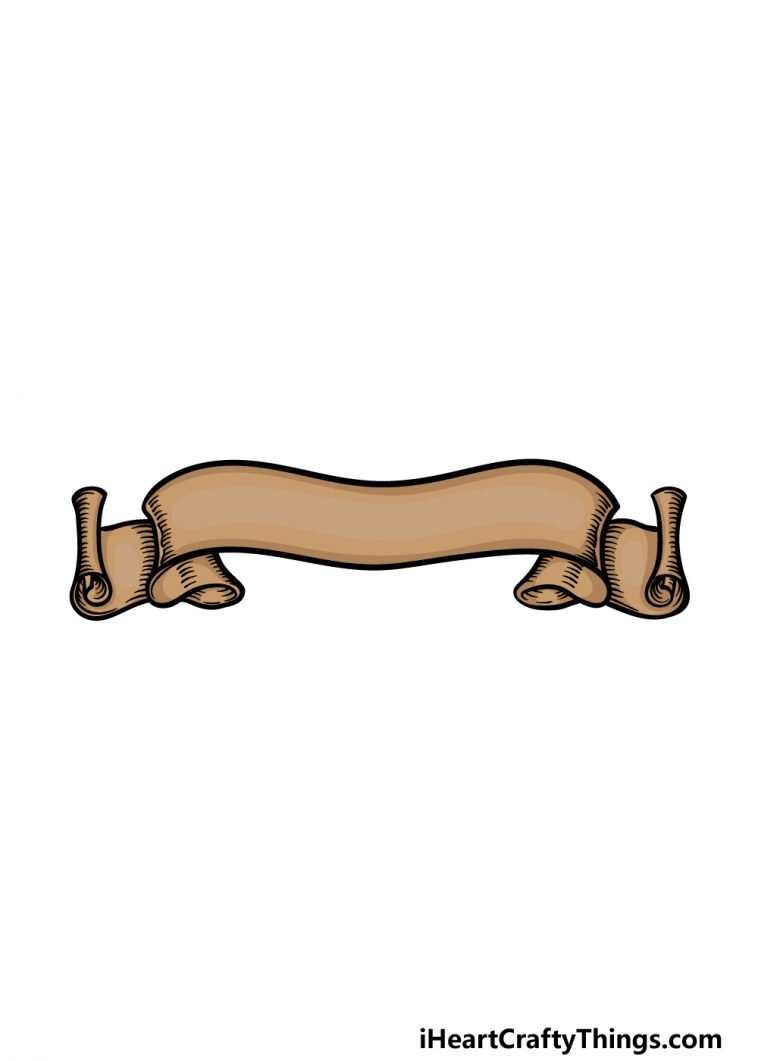 Banner Drawing - How To Draw A Banner Step By Step