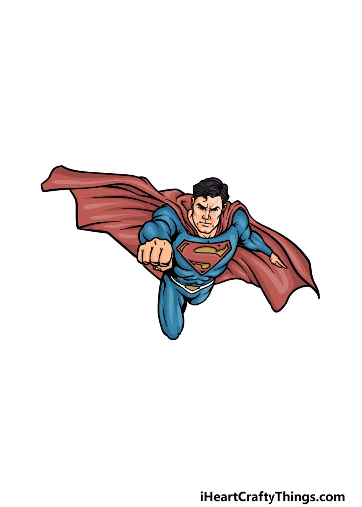 Superman Drawing - How To Draw Superman Step By Step