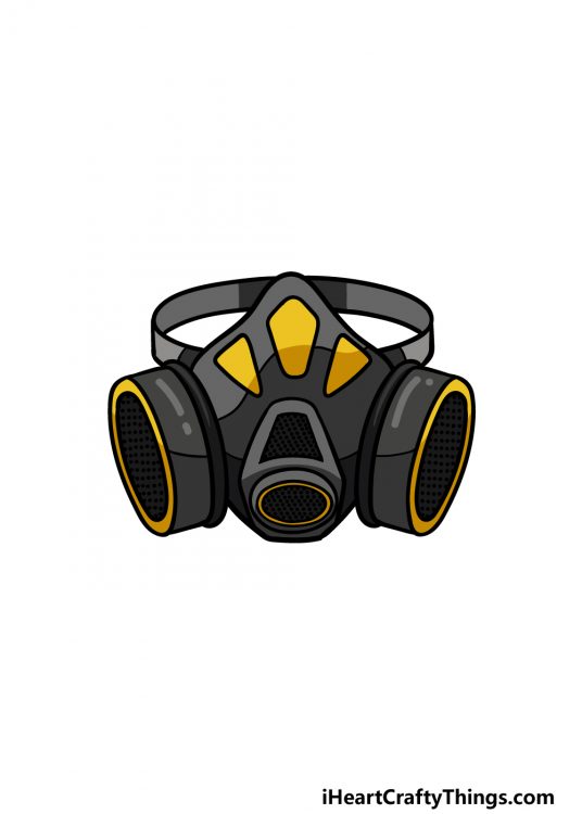 Gas Mask Drawing - How To Draw A Gas Mask Step By Step