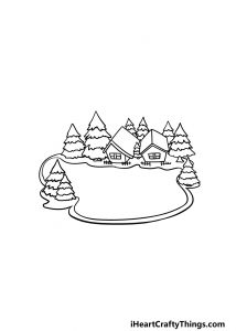 Lake Drawing - How To Draw A Lake Step By Step