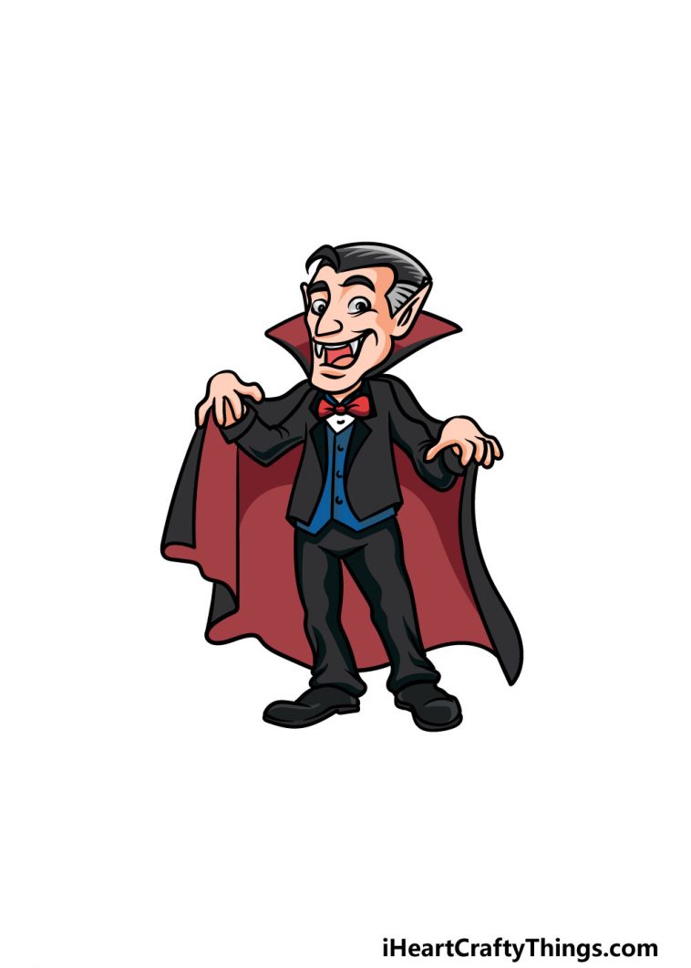 Vampire Drawing - How To Draw A Vampire Step By Step