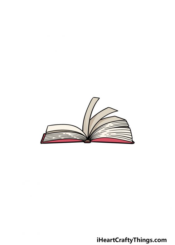 Open Book Drawing - How To Draw An Open Book Step By Step