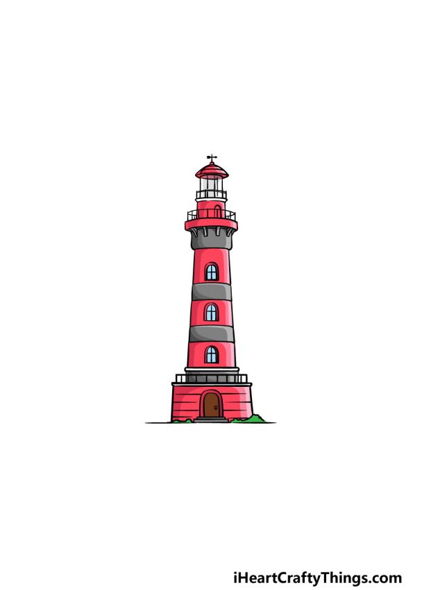 Lighthouse Drawing - How To Draw A Lighthouse Step By Step