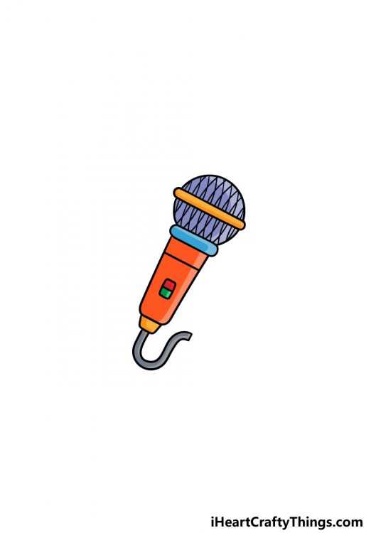Microphone Drawing - How To Draw A Microphone Step By Step