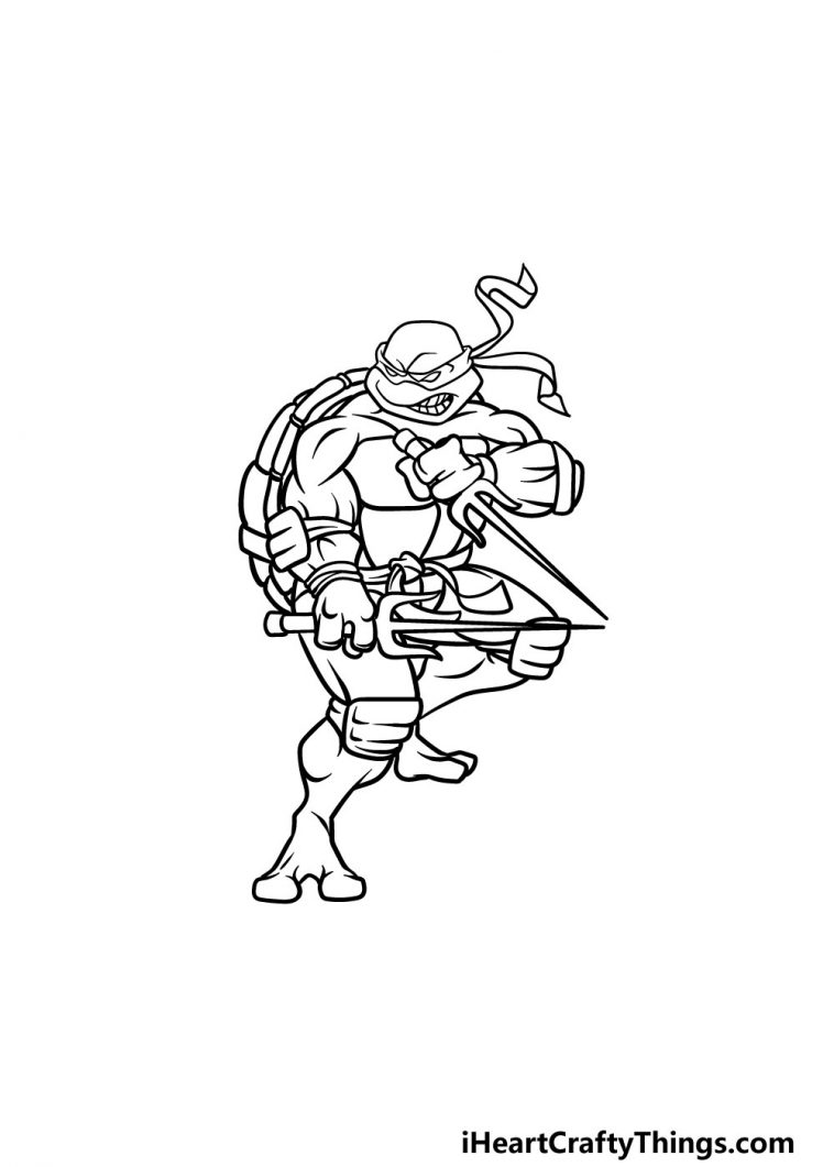 Ninja Turtle Drawing - How To Draw A Ninja Turtle Step By Step