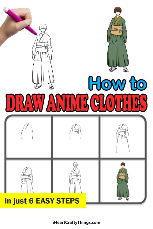 Anime Clothes Drawing - How To Draw Anime Clothes Step By Step
