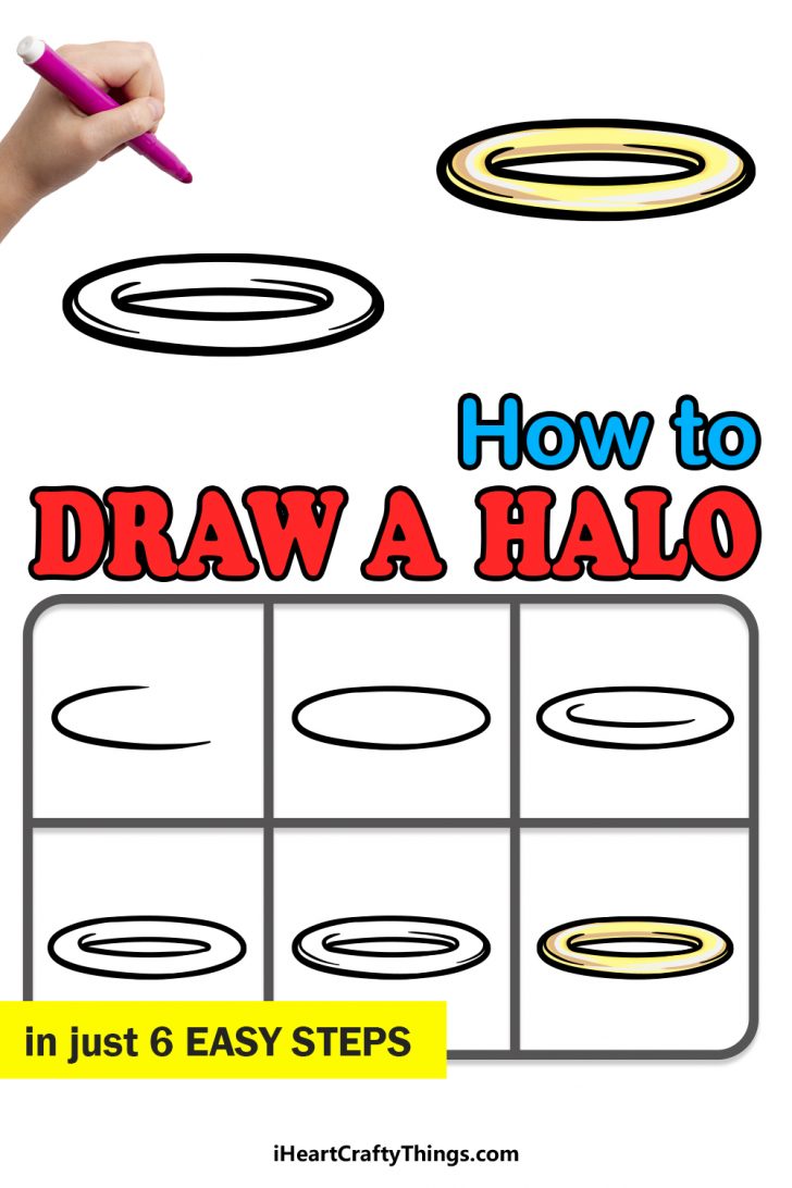 Halo Drawing - How To Draw A Halo Step By Step