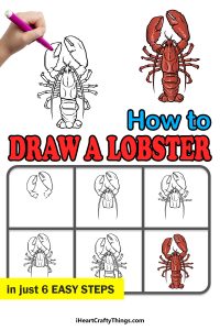 Lobster Drawing - How To Draw A Lobster Step By Step
