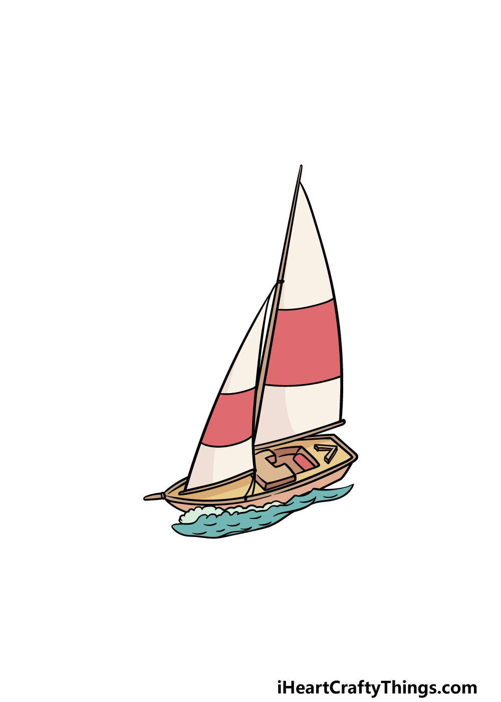 Sailboat Drawing - How To Draw A Sailboat Step By Step