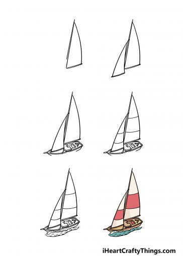 Sailboat Drawing - How To Draw A Sailboat Step By Step