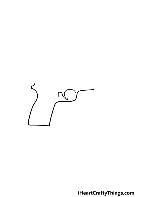 Pistol Drawing - How To Draw A Pistol Step By Step