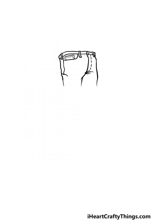 Jeans Drawing - How To Draw Jeans Step By Step