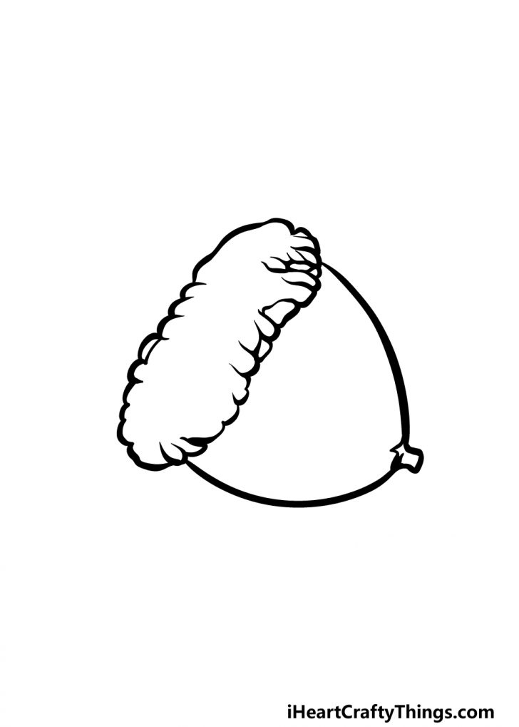 Acorn Drawing - How To Draw An Acorn Step By Step