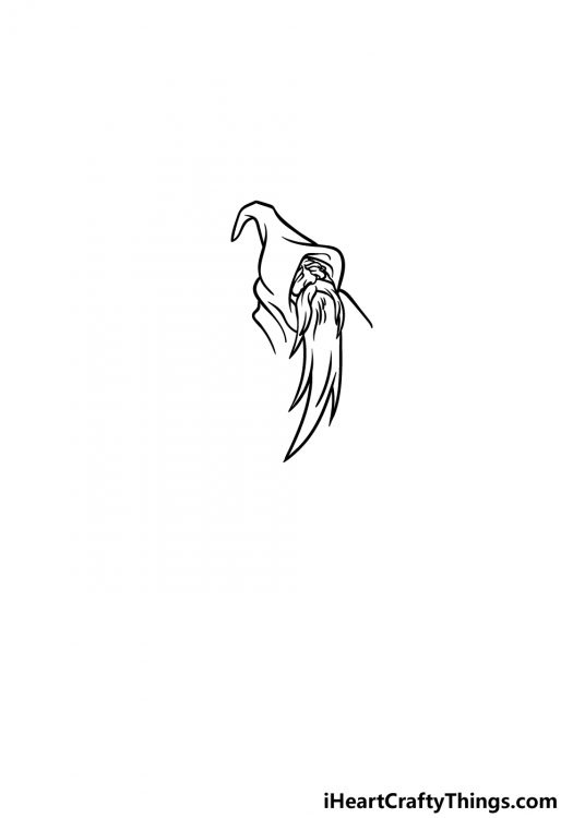 Wizard Drawing - How To Draw A Wizard Step By Step