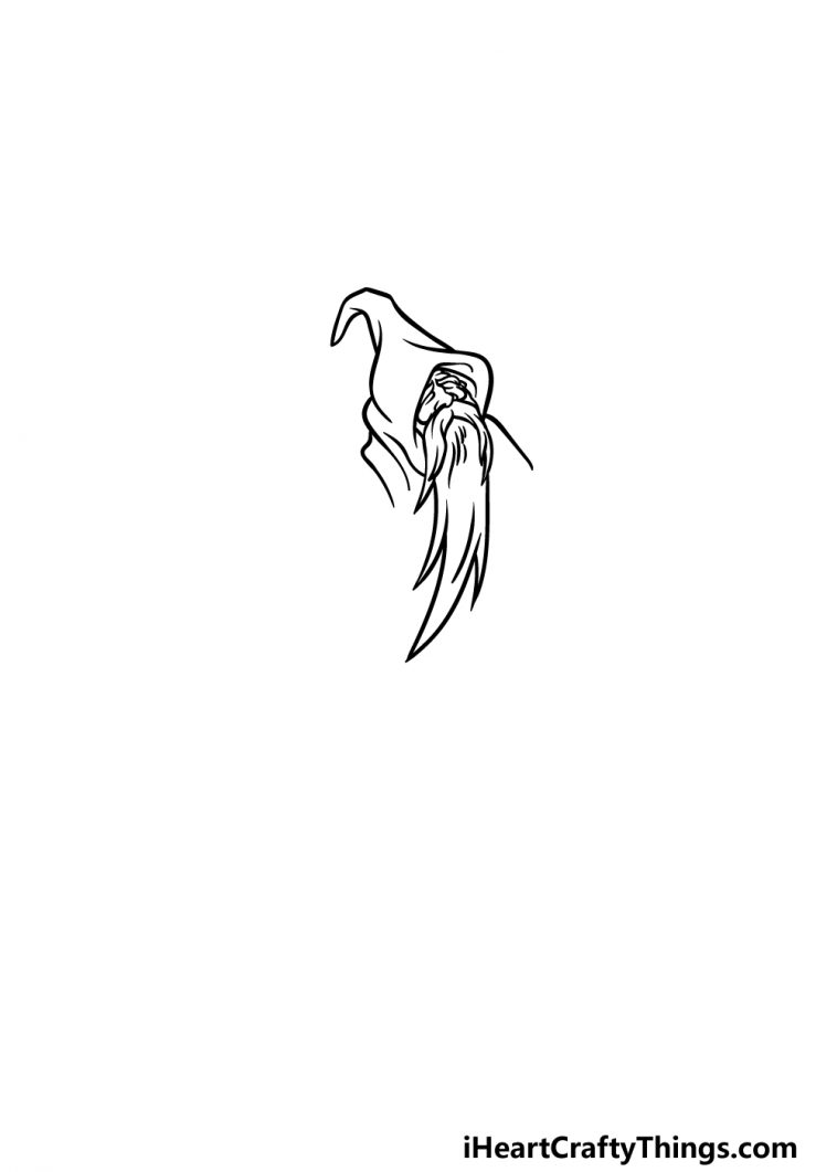 Wizard Drawing - How To Draw A Wizard Step By Step