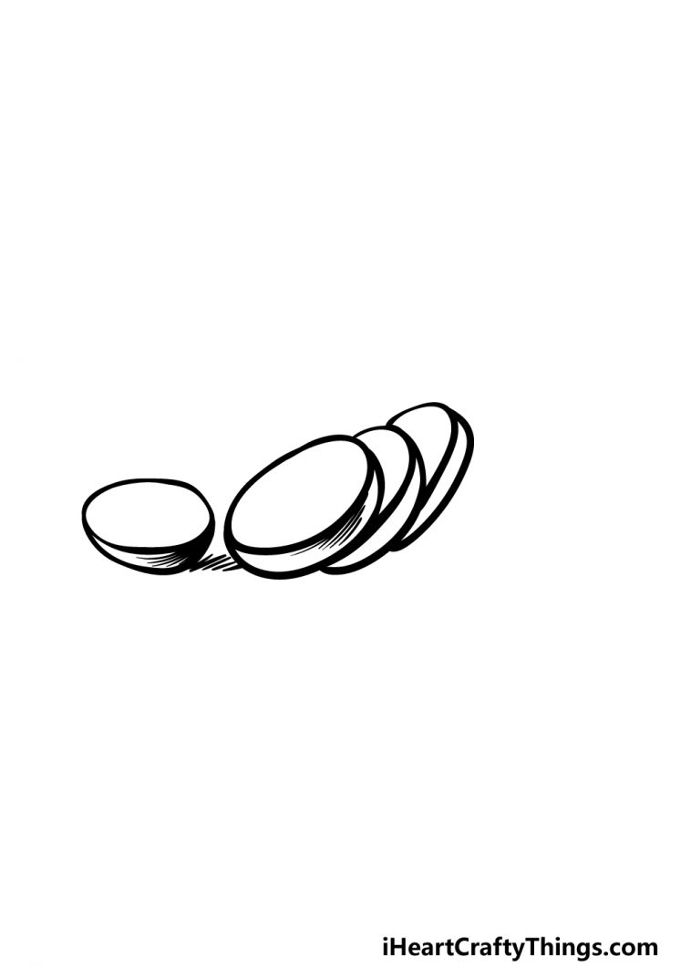 Potato Drawing - How To Draw A Potato Step By Step