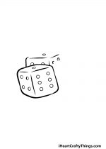 Dice Drawing - How To Draw Dice Step By Step