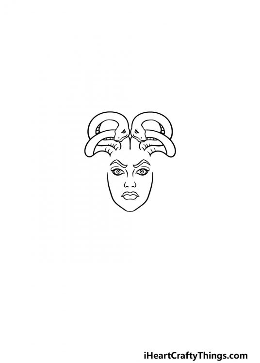 Medusa Drawing - How To Draw Medusa Step By Step
