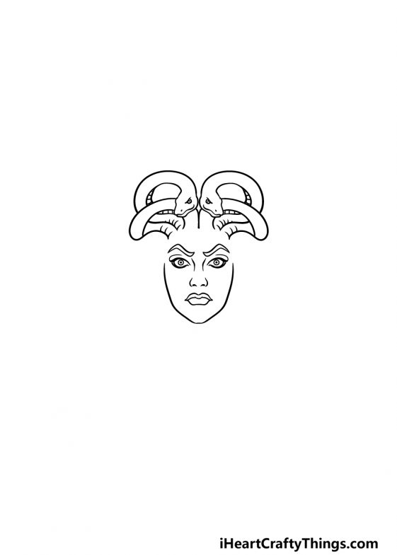 Medusa Drawing - How To Draw Medusa Step By Step