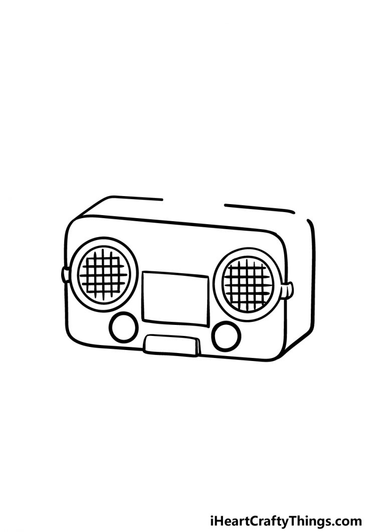 Radio Drawing - How To Draw A Radio Step By Step