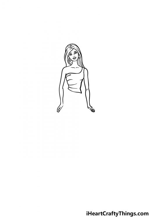 Barbie Drawing - How To Draw Barbie Step By Step