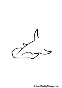 Hammerhead Shark Drawing - How To Draw A Hammerhead Shark Step By Step