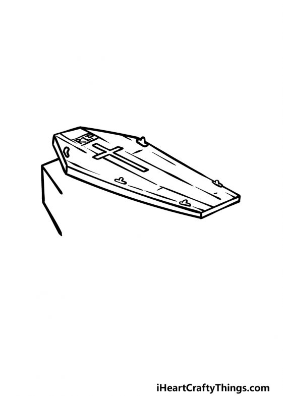 Coffin Drawing - How To Draw A Coffin Step By Step