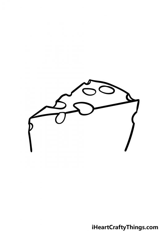 Cheese Drawing - How To Draw Cheese Step By Step