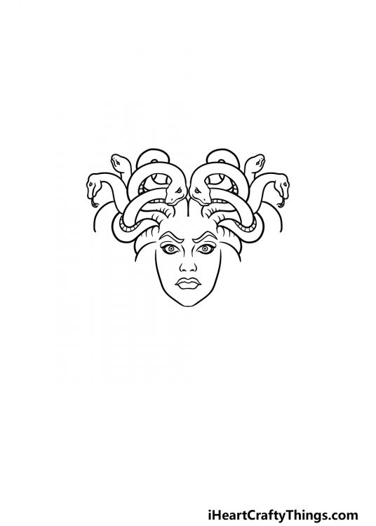 Medusa Drawing - How To Draw Medusa Step By Step