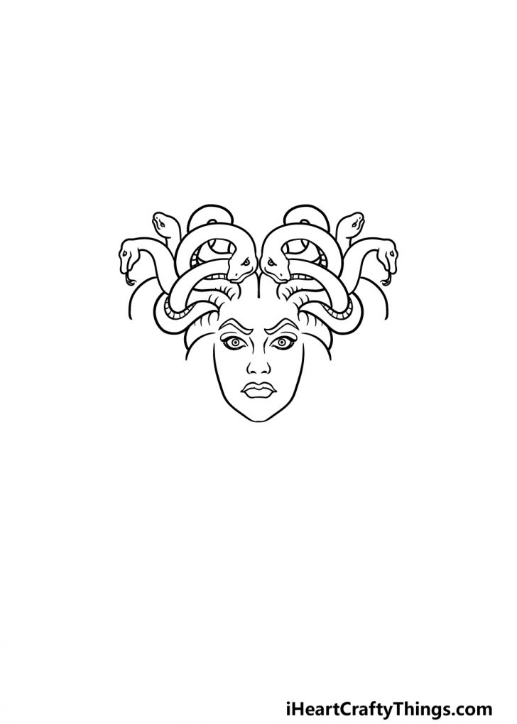 Medusa Drawing - How To Draw Medusa Step By Step