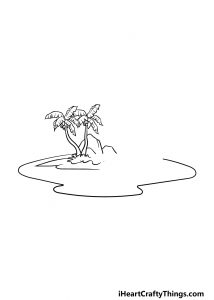 Island Drawing - How To Draw An Island Step By Step