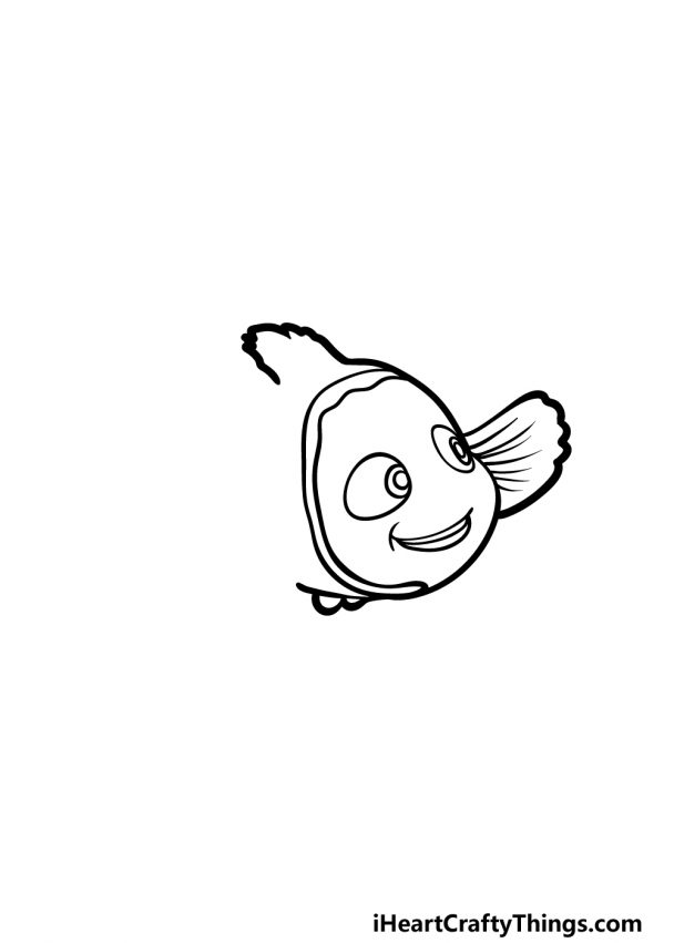 Nemo Drawing - How To Draw Nemo Step By Step