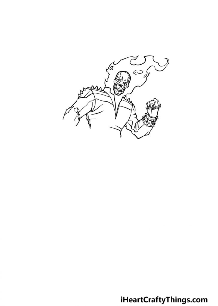 Ghost Rider Drawing - How To Draw Ghost Rider Step By Step
